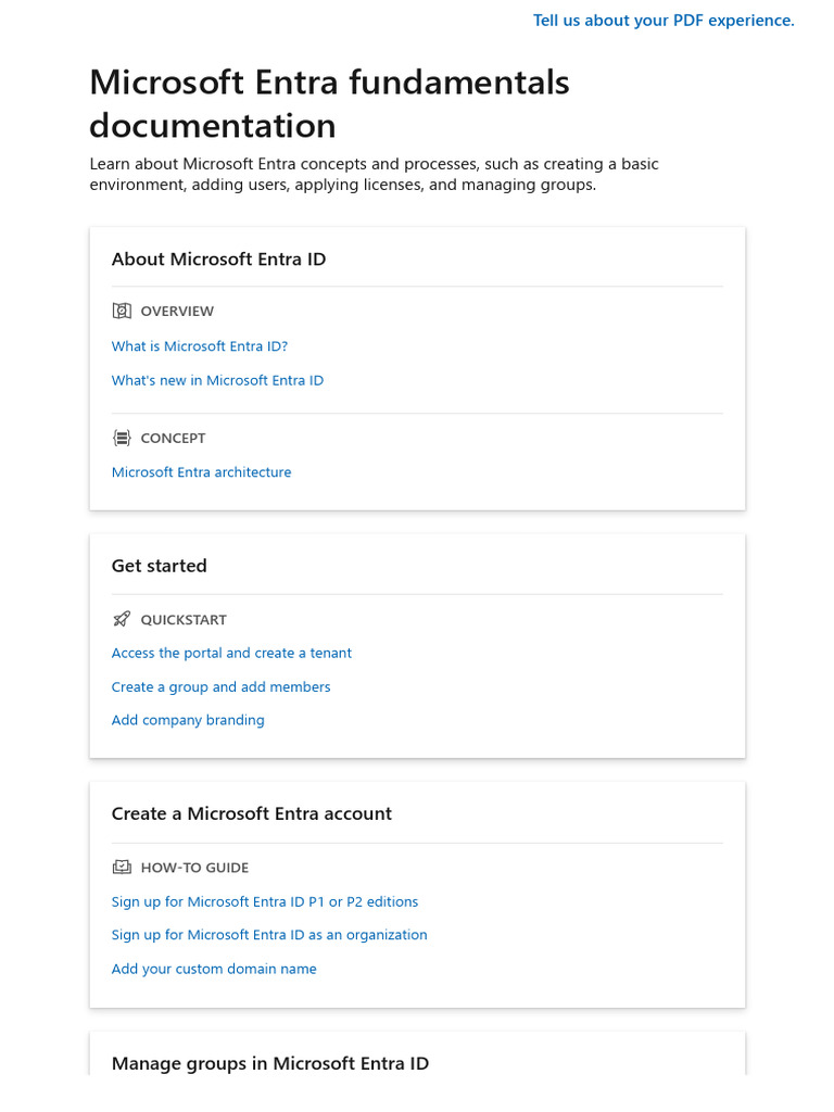 Entra Fundamentals | PDF | Authentication | Cloud Computing