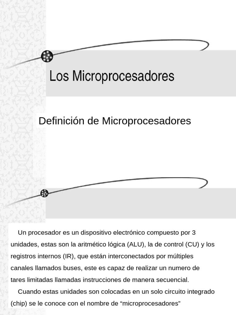 Conceptos de Microprocesador | PDF