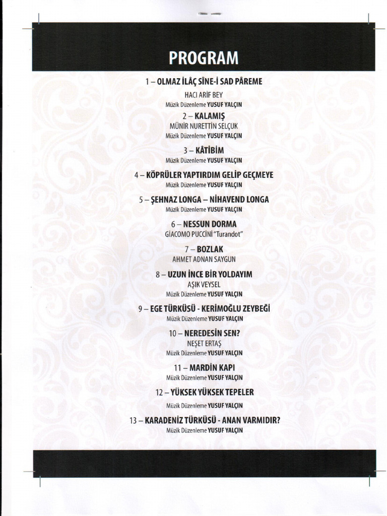 St. Petersburg Konser Programı | PDF