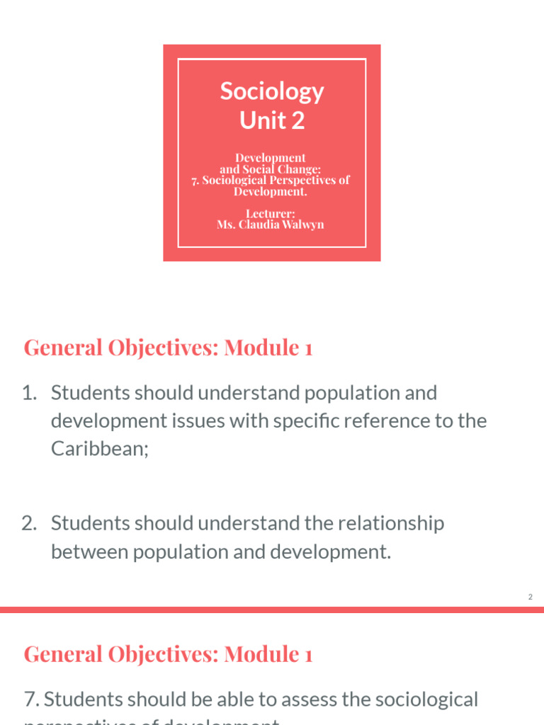 Sociology Unit 2 Sociological Perspectives | PDF | World Systems Theory ...