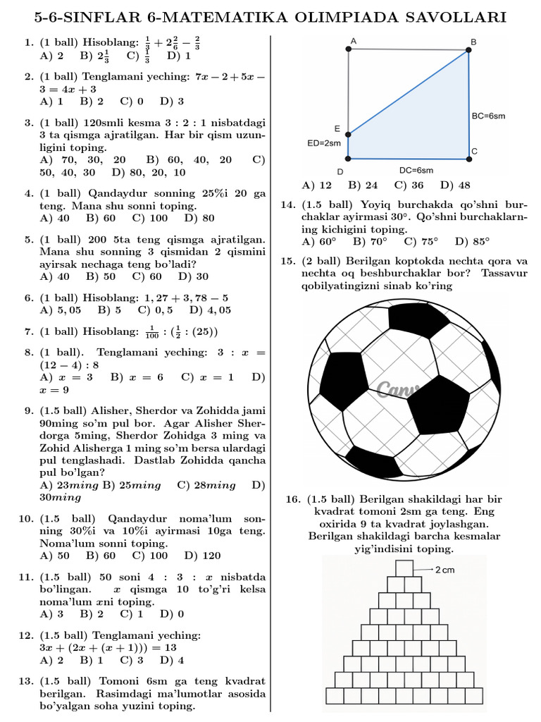 5 6 Matematik Olimpiada 2 | PDF