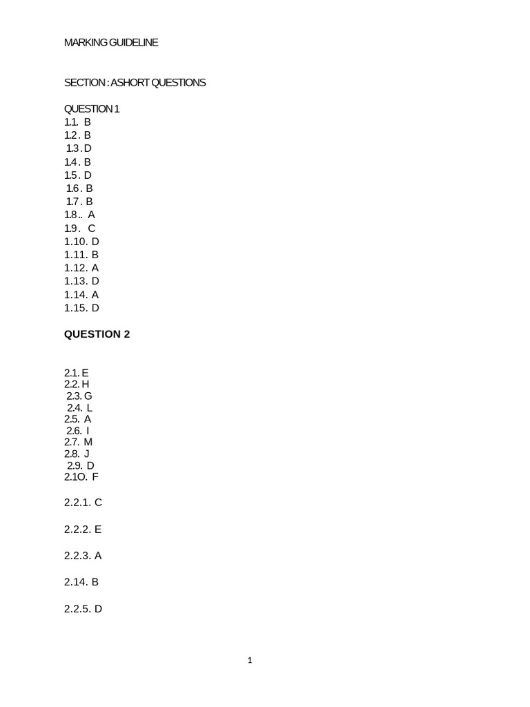Grade 10 Exemplar Questions Memo | PDF | Adolescence | Bullying