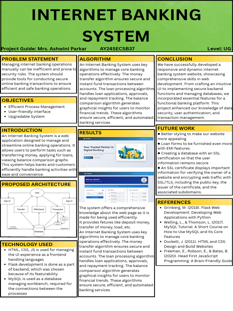 Internet Banking System | PDF | Banks | Banks & Banking