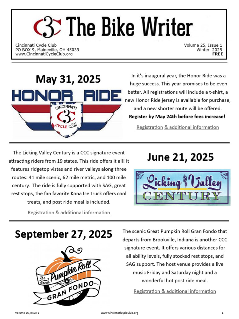 BikeWriter Volume 25 Issue 1 | PDF | Traffic | Land Transport