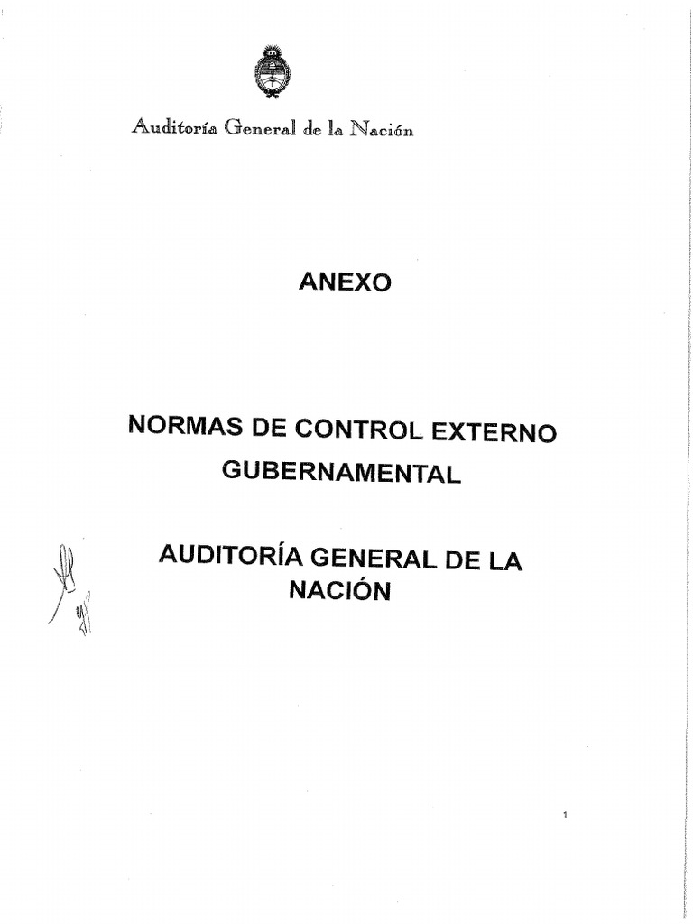 Normas Básicas de Auditoría Externa AGN | PDF