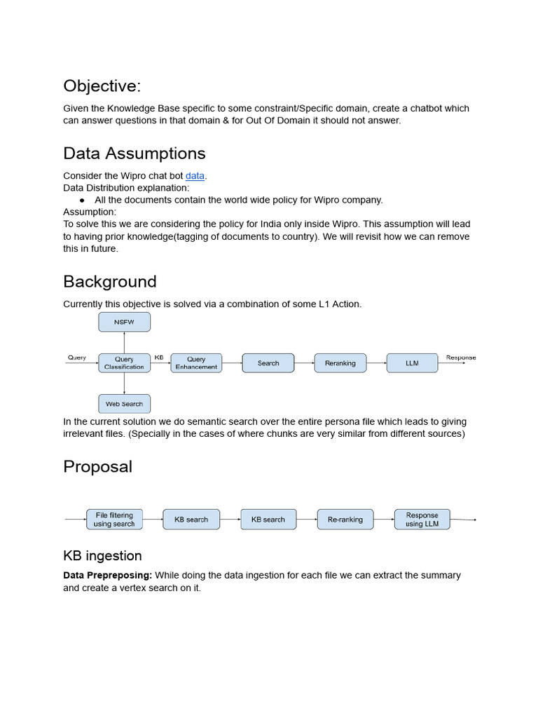 Wipro's Generative AI Chatbot Proposal | PDF