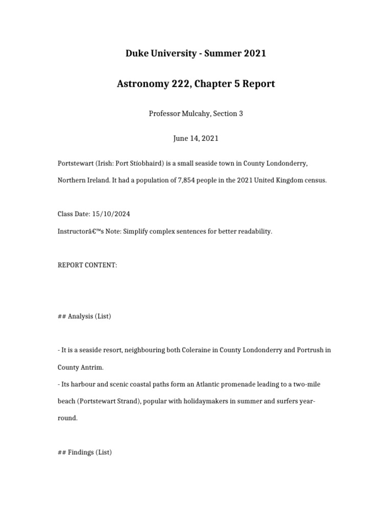 Astronomy 222 Chapter 5 Report | PDF