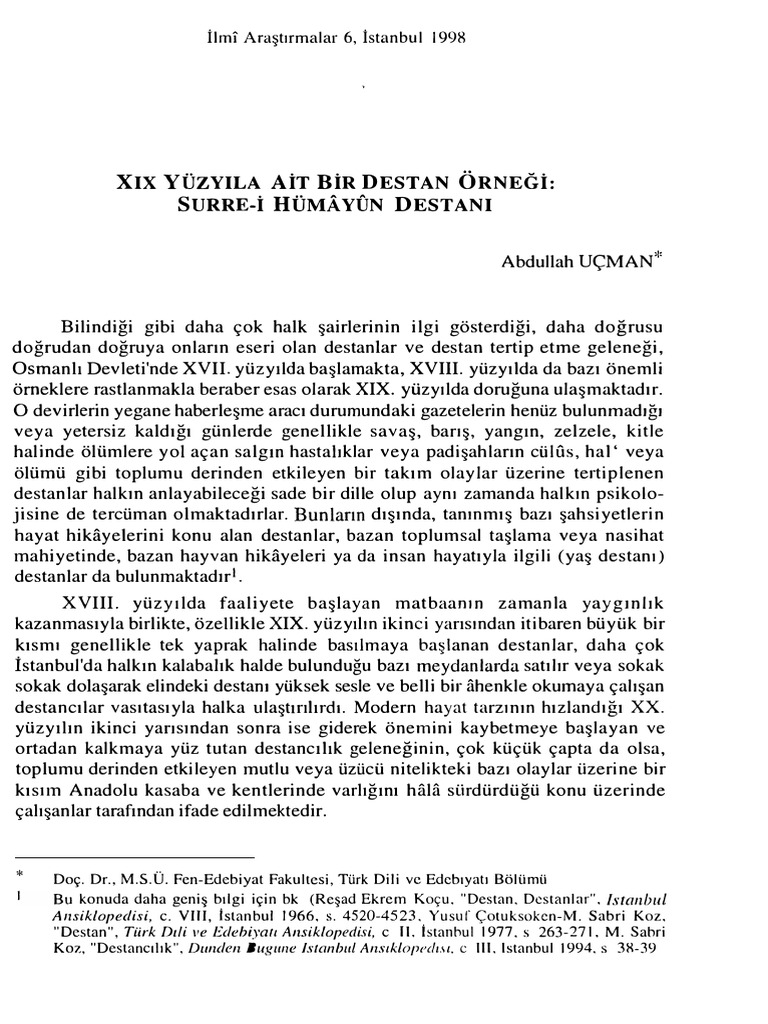 Surre-I Humayun Destanı | PDF