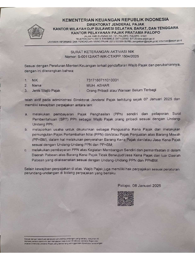 NPWP Ashar Compressed | PDF