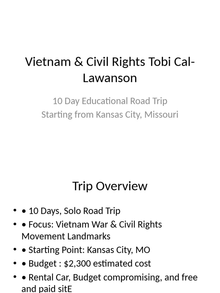 Civil Rights Road Trip Itinerary | PDF | Birmingham | Movements For ...
