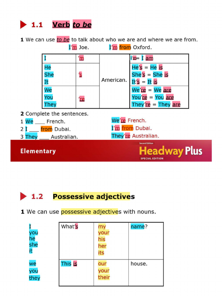Hw+Elem U01-07 G.PPT SE2-2ed (ENH) | PDF | English Language | Verb