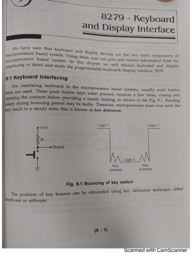 8279 Keyboard Display and Interfacing | PDF
