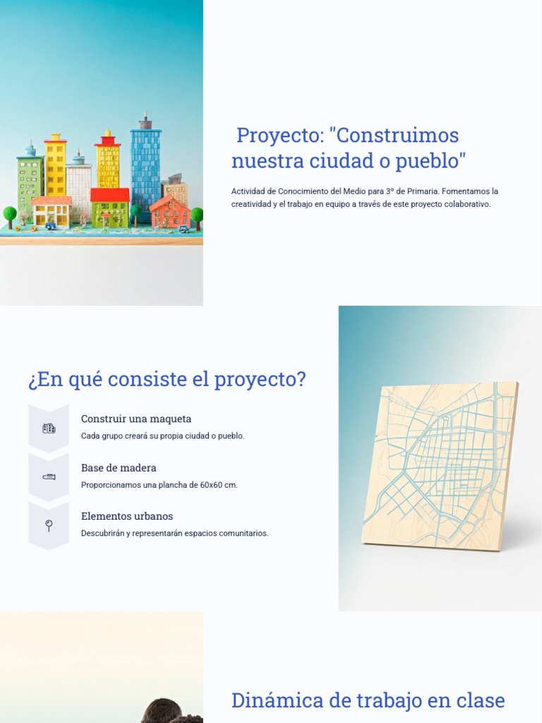 Proyecto de Ciudad para 3º Primaria | PDF | Papel | Aprendizaje