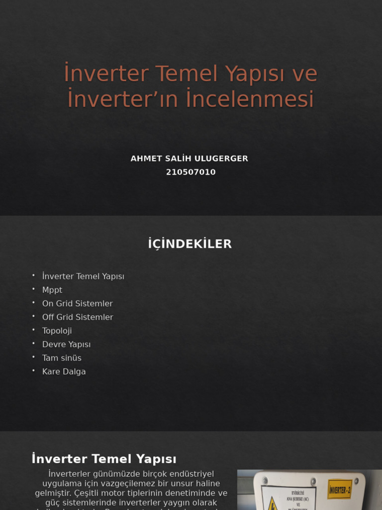 İnverter Sunum | PDF
