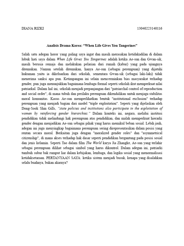 Diana Rizki 13040223140116 Riview 6 a.pedesaan (1) | PDF