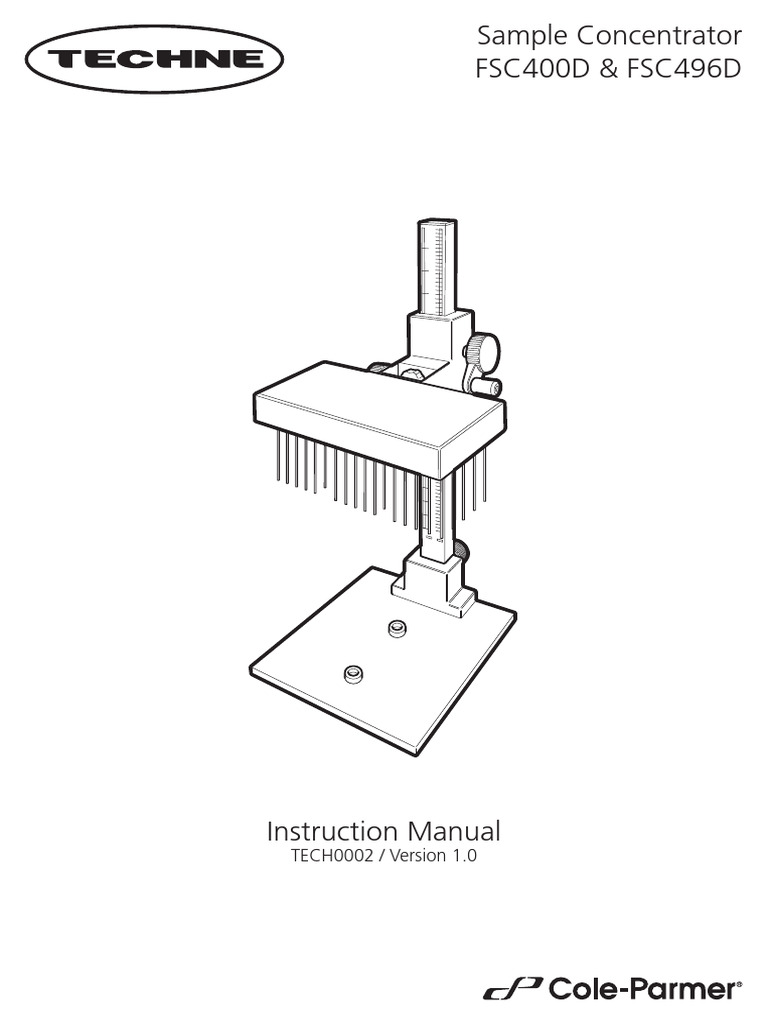 Manual Sample Concentrator FSC 400 & FSC 496D | PDF | Ethanol | Gases