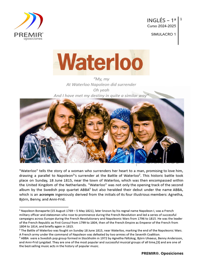 SIMULACRO Oposicion Ingles | PDF