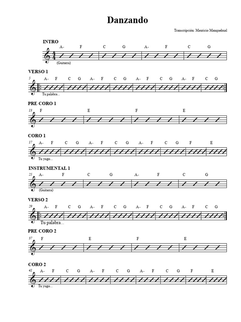 Danzando - Score | PDF