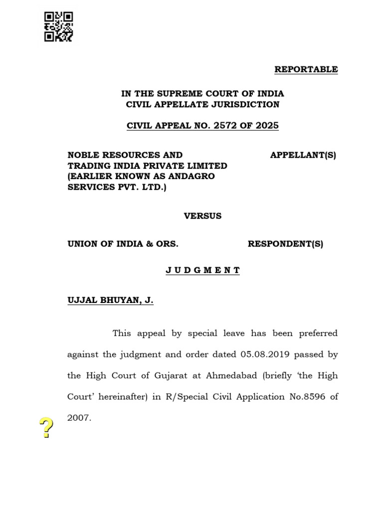 Noble Resources & Trading India | PDF | Appeal | Soybean