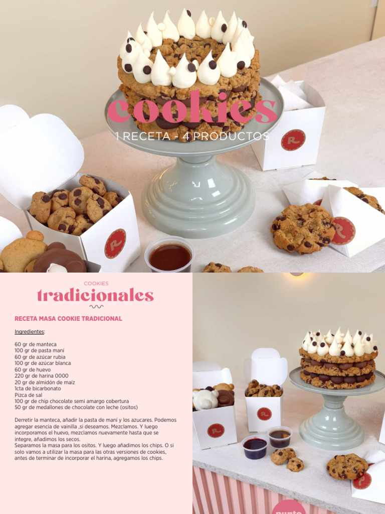 Recetario Cookies - Master Class Gratis | PDF | Chocolate | Crema