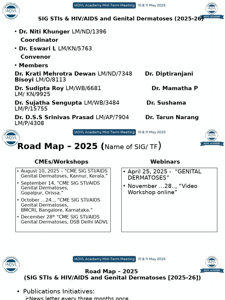 SIG STIs and HIV, AIDS Road Map | PDF