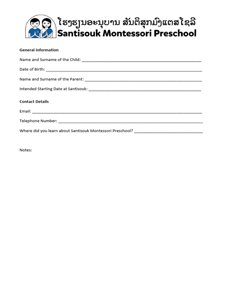 Expression of Interest Form | PDF