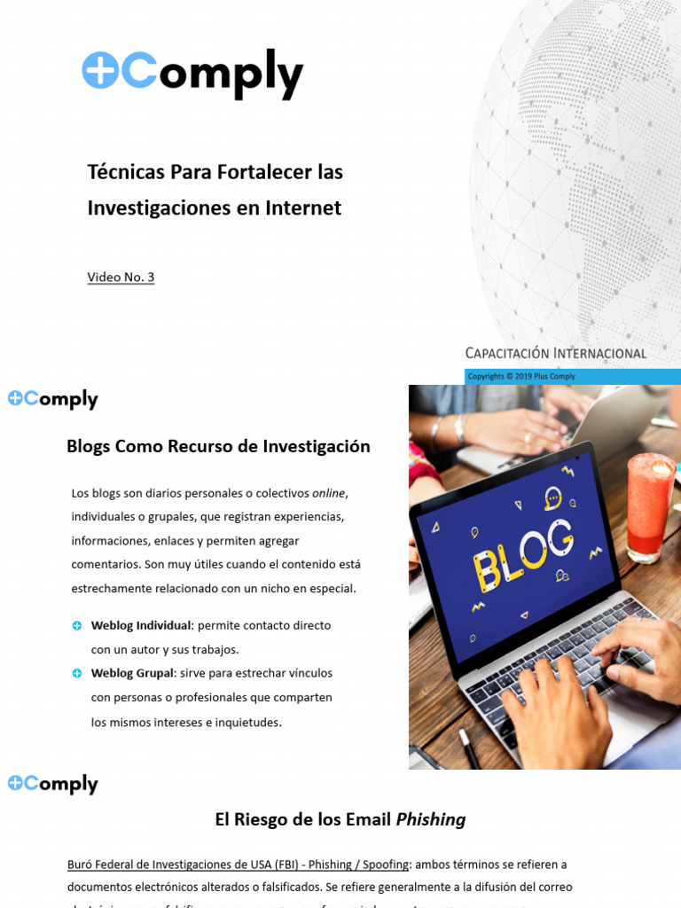 Técnicas para Investigar en Internet | PDF | Suplantación de identidad ...