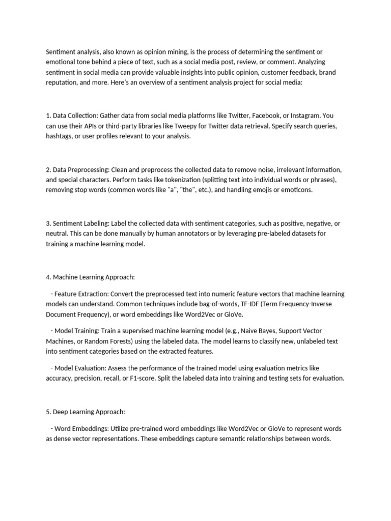 Sentiment Analysis For Social Media | PDF | Deep Learning | Mobile App