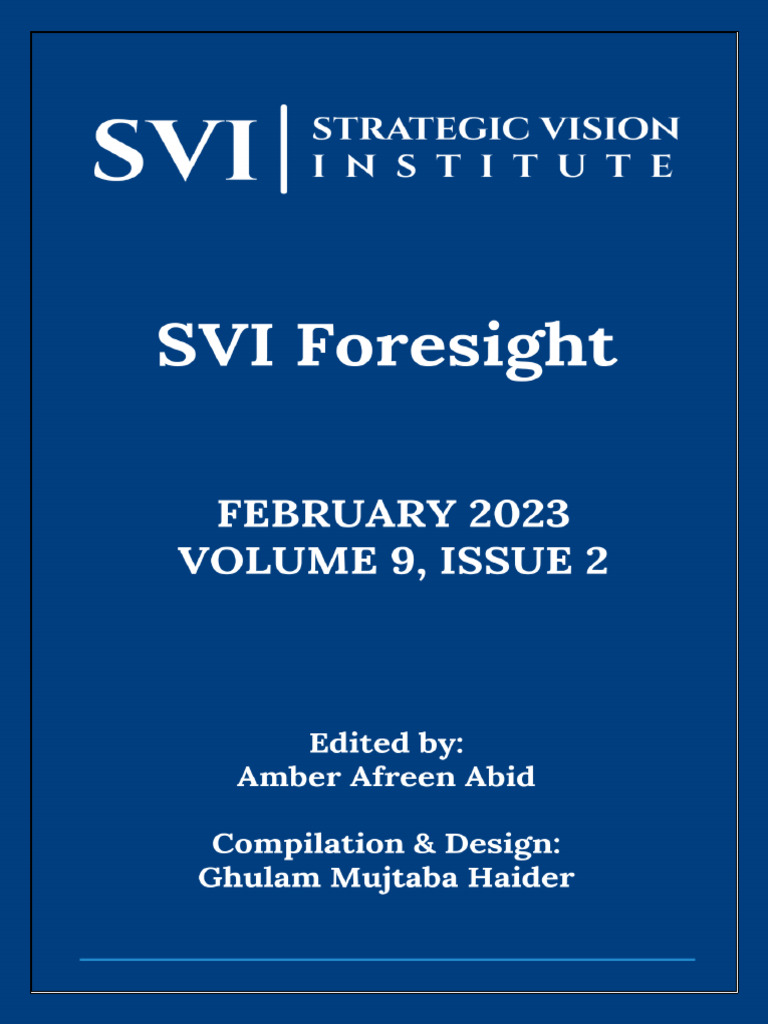SVI Foresight Vol 9 Issue 2 February 2023 | PDF | International ...