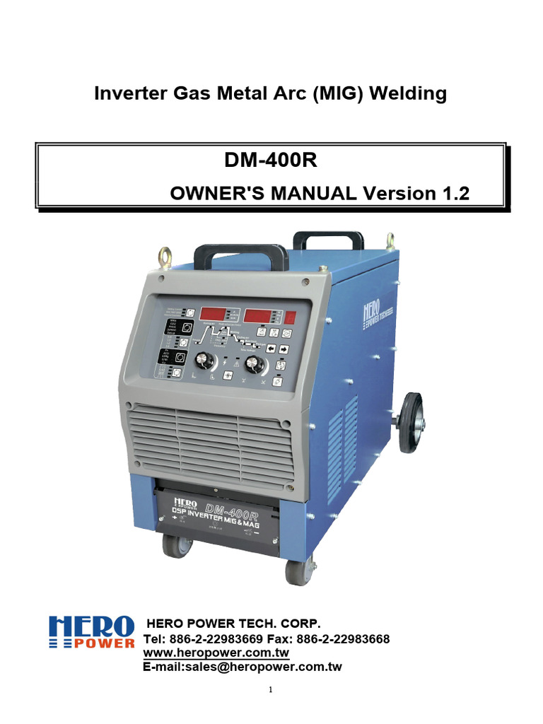 DM-400 Owner's Manual Version 1.2-230525 | PDF | Welding | Construction