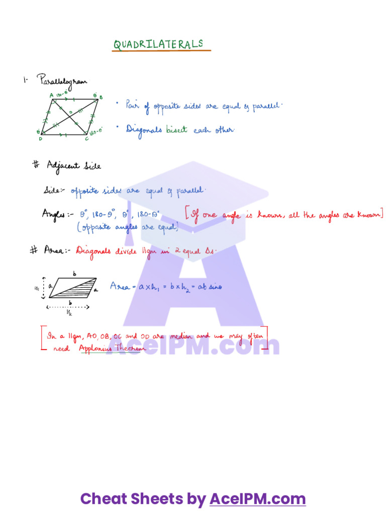 Quadrilaterals and Polygons | PDF