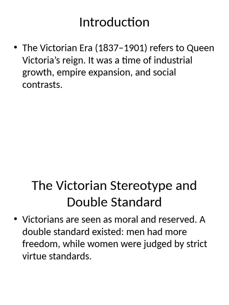 Victorian Era Presentation | PDF
