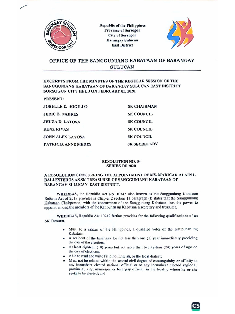 Reso Concurring | PDF