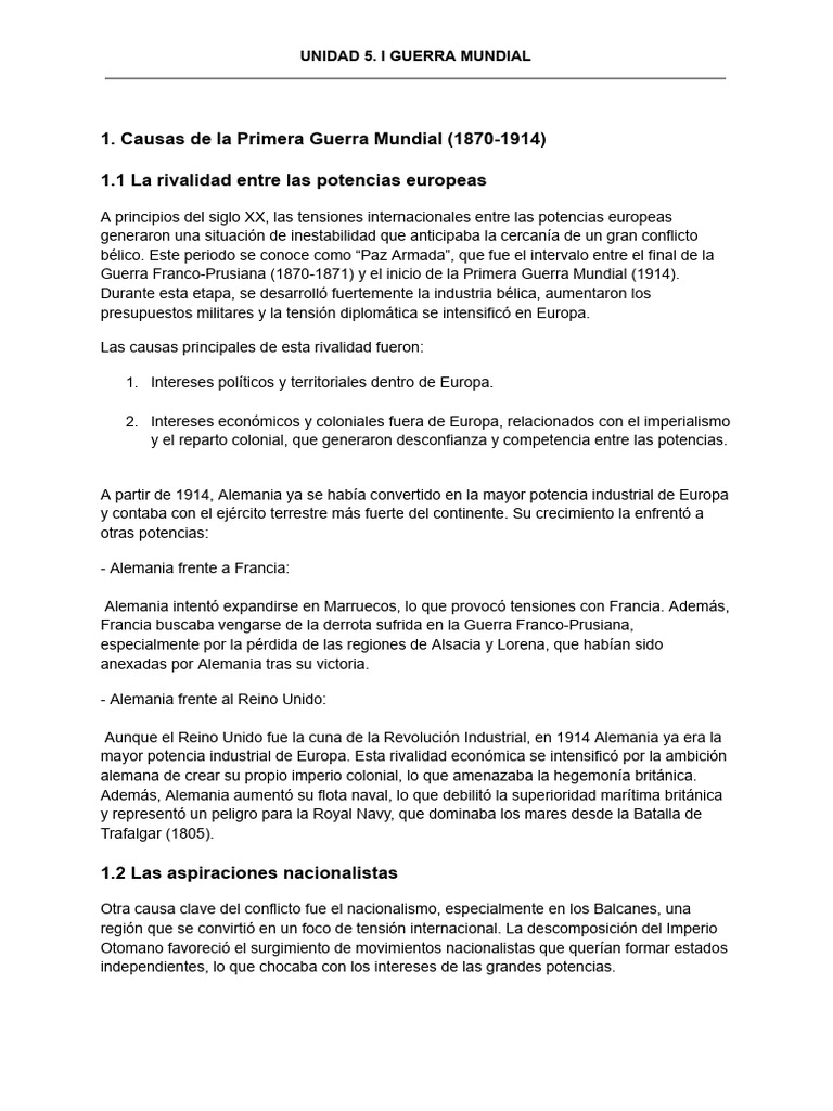 Primera Guerra Mundial | PDF | Primera Guerra Mundial | Austria Hungría
