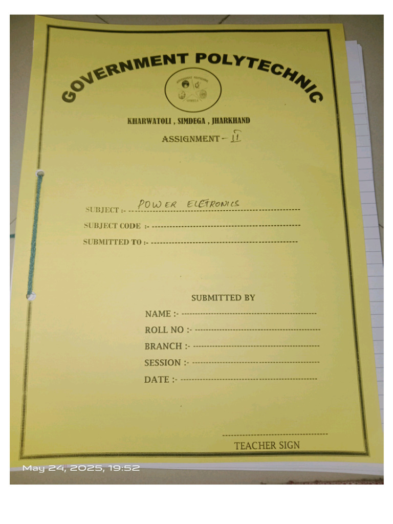 Power Electronics Assignment 2 | PDF