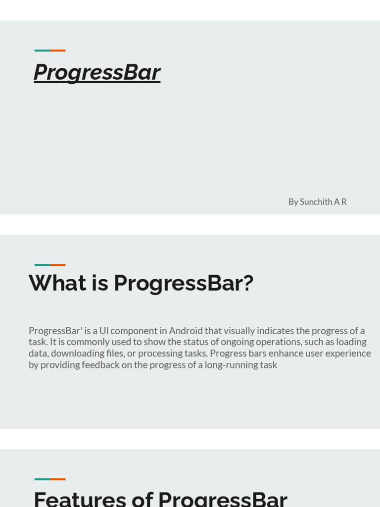 ProgressBar (MAD) | PDF
