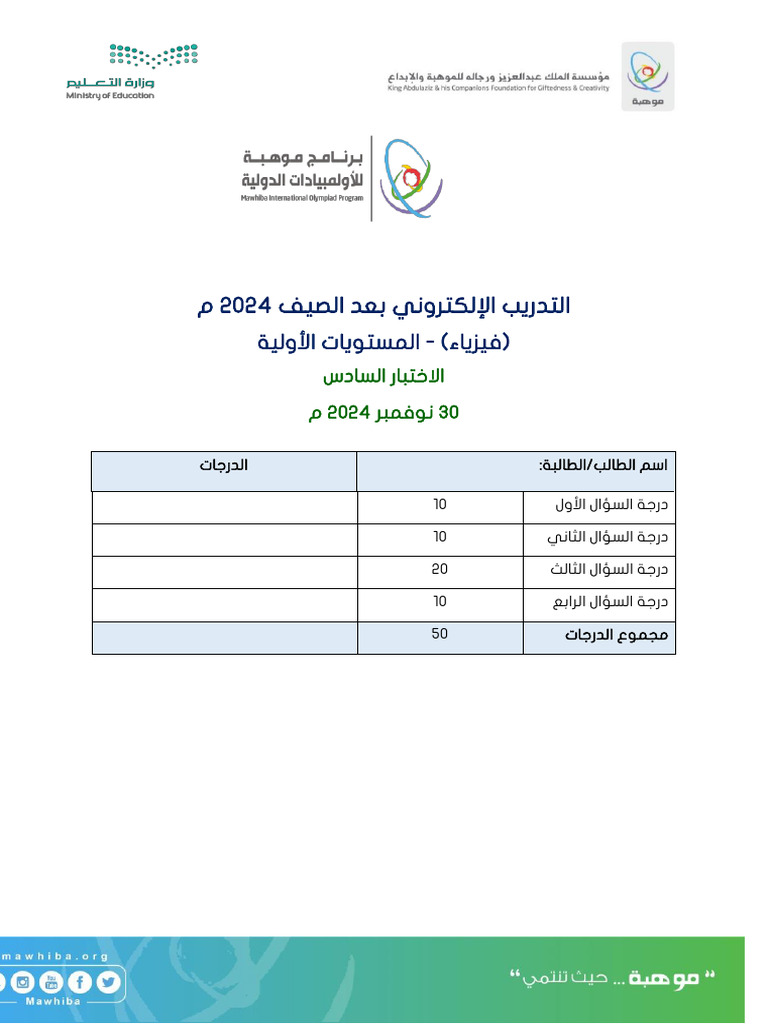 Ex6 - Online T 2024 | PDF