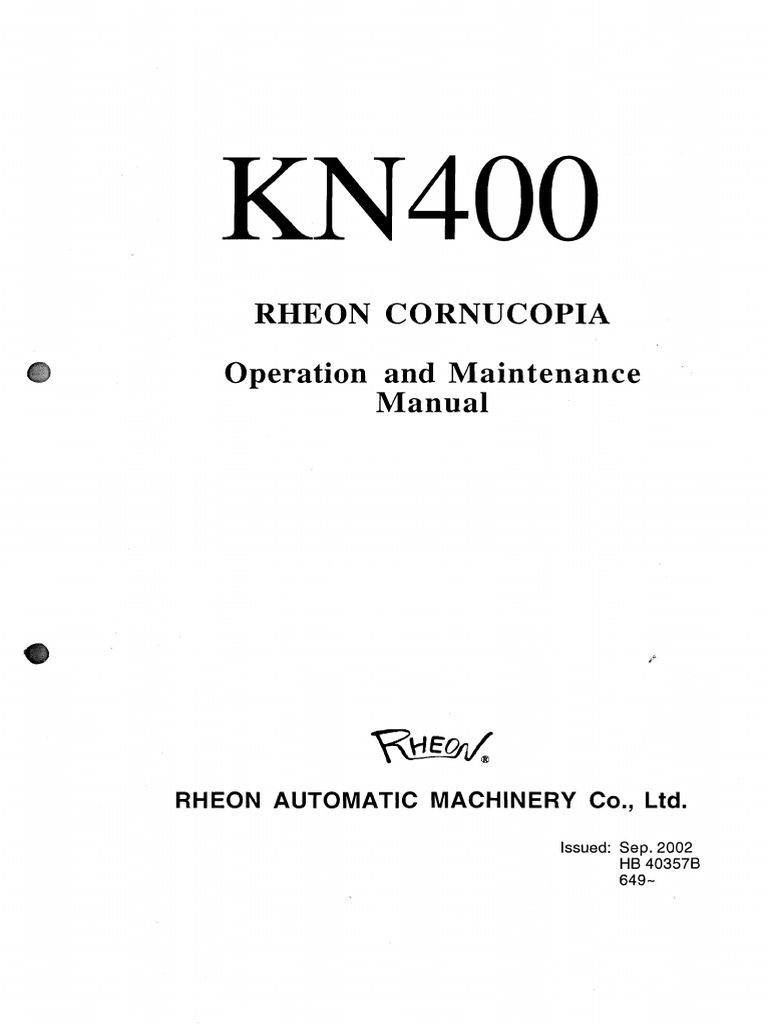 KN400 Inverter Operation Manual | PDF | Screw | Belt (Mechanical)