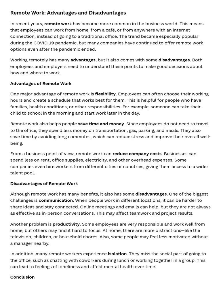 Remote Work - Is It The Future of Business | PDF | Employment | Business
