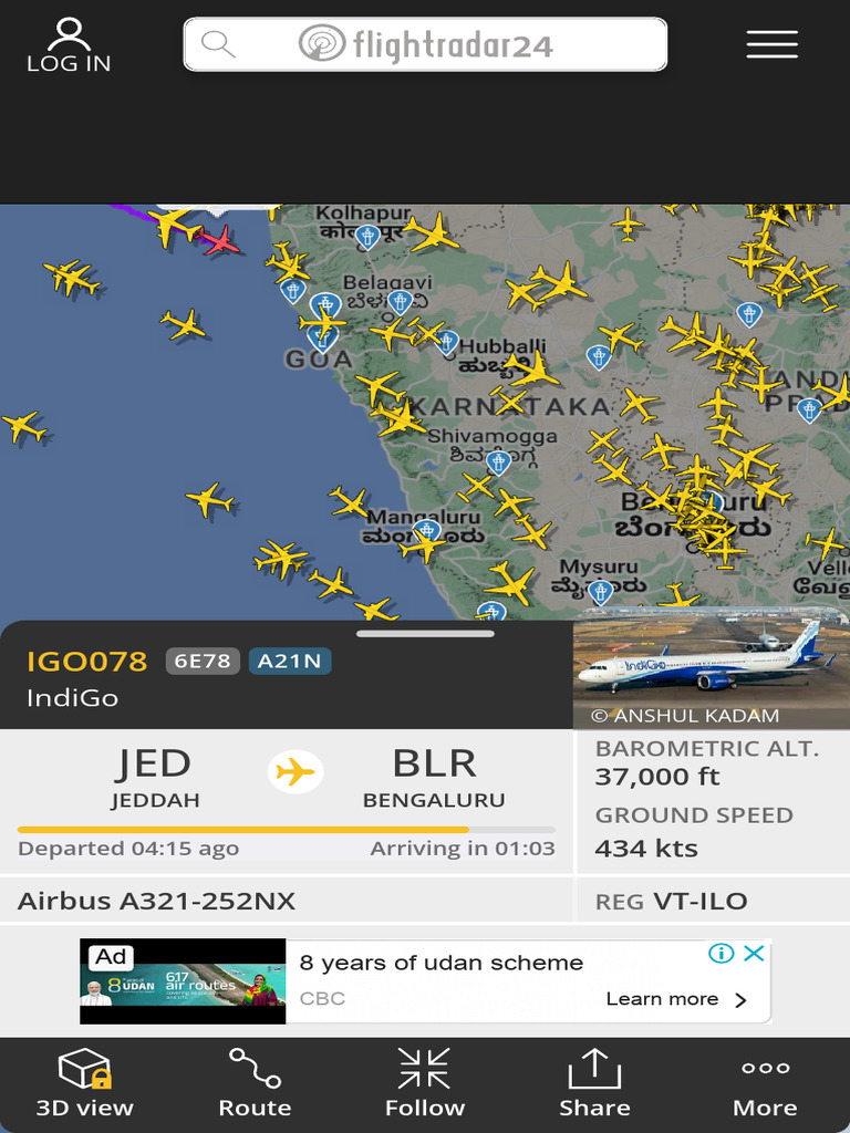 Flightradar24 Live Flight Tracker - Real-Time Flight Tracker Map | PDF