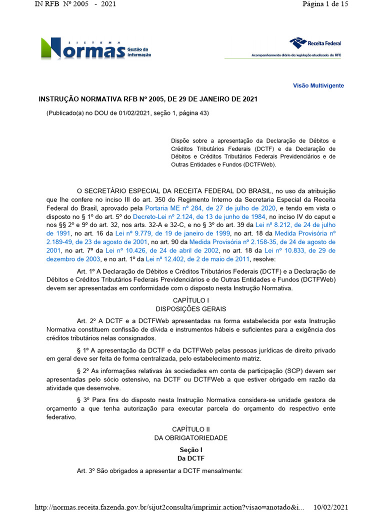 DCTF WEB | PDF | Impostos