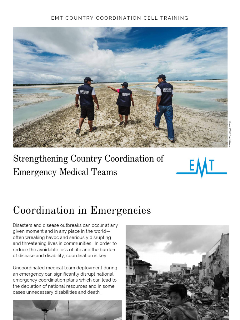 Strengthening Country Coordination For Emergency Medical Teams ...