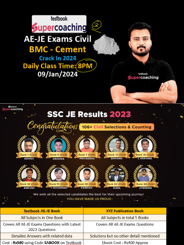 BMC Cement Lec-3 Crack in 2024 | PDF | Cement | Mortar (Masonry)