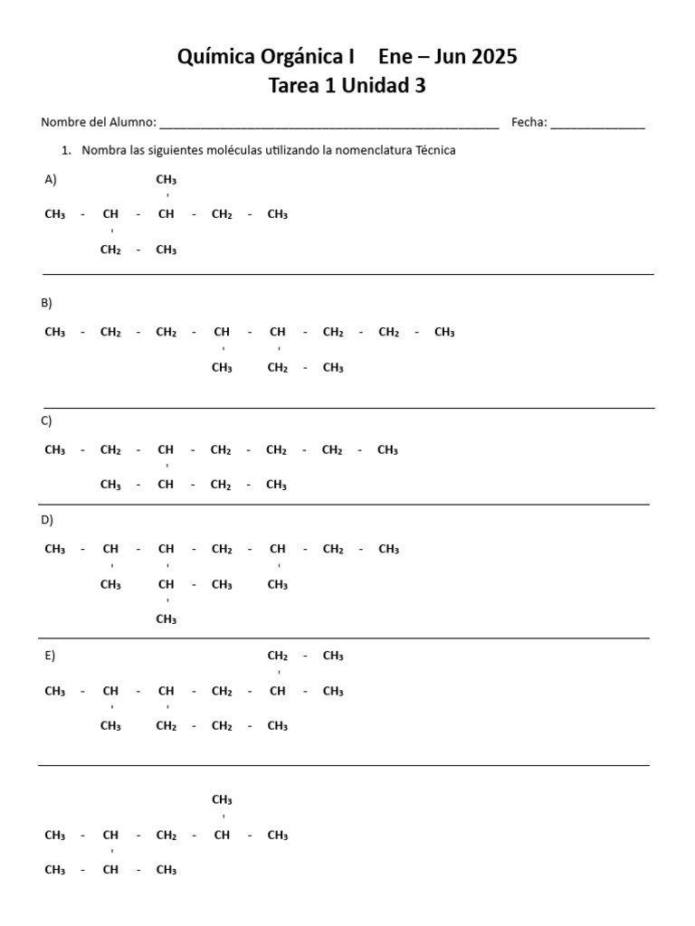 Tarea 1 Unidad 3 | PDF