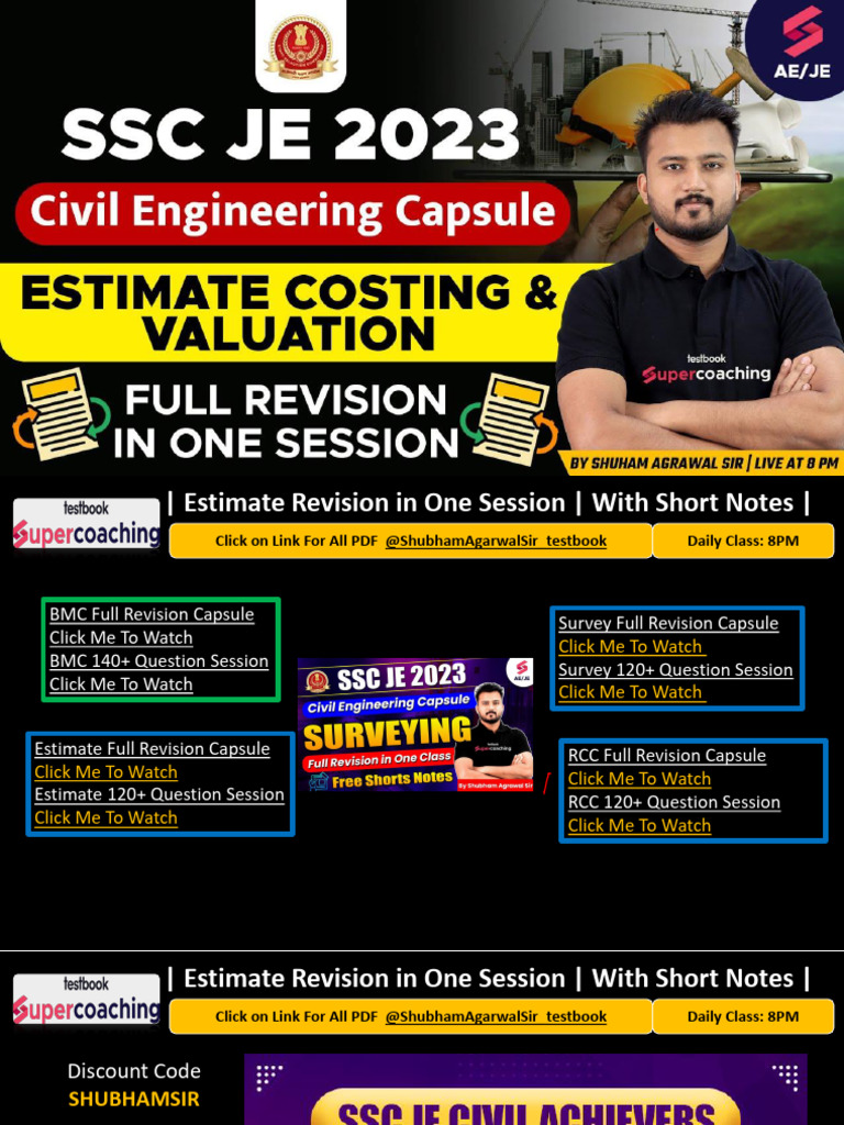 Estimate Revision Short Notes Guide | PDF | Depreciation | Real Estate ...