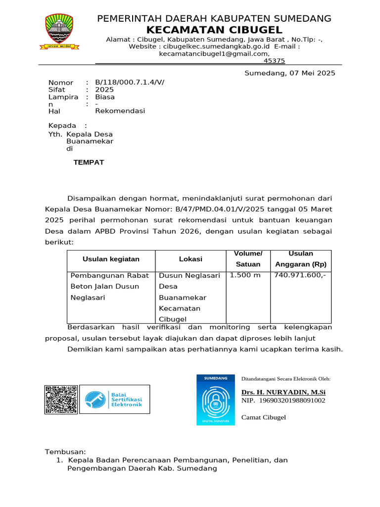 REKOM Kec SIPD Prov | PDF