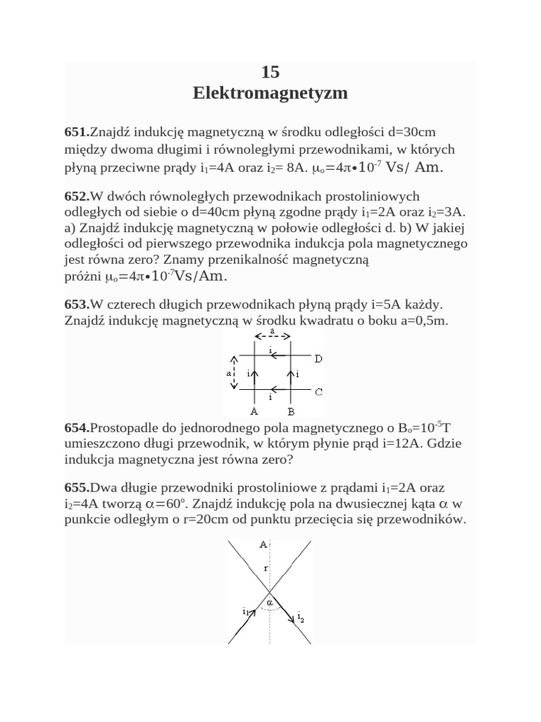 Elektromagnetyzm Zad | PDF