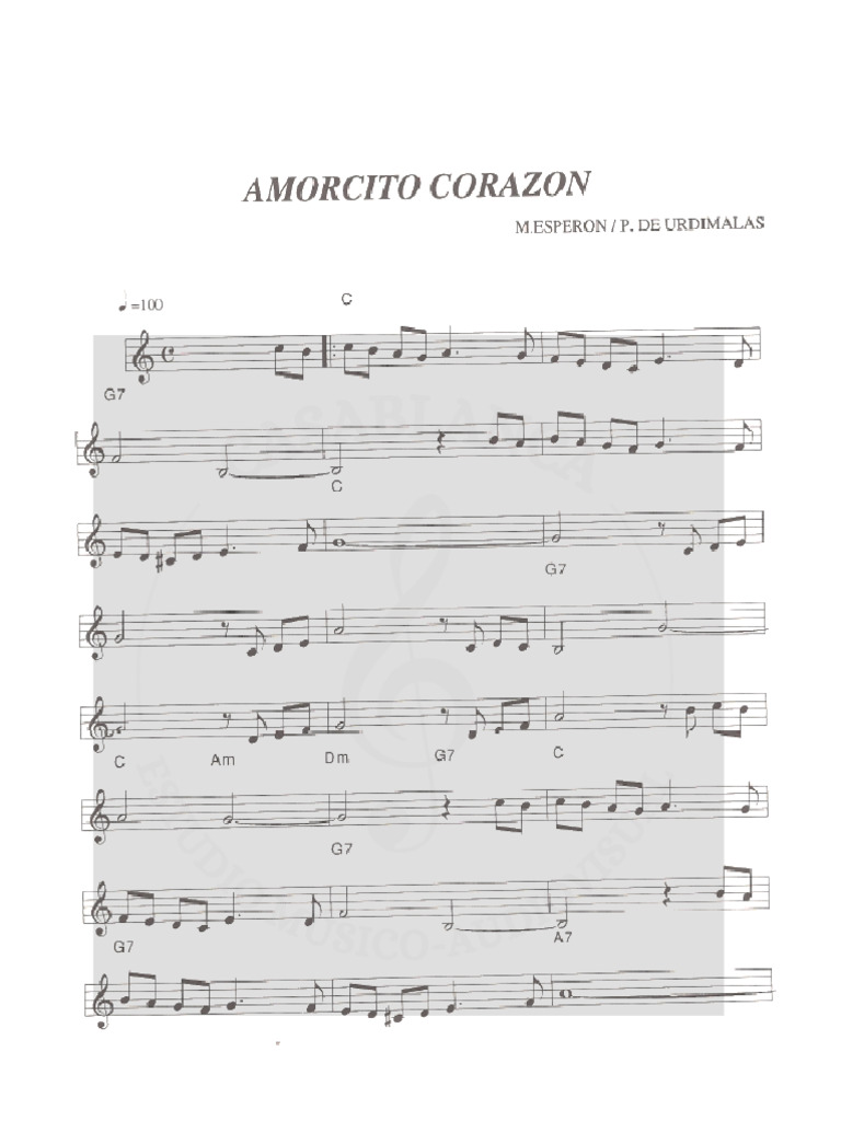 Amorcito Sin Notas | PDF