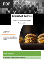 Calculate-Ped-And-Yed A Level Business Edexcel | PDF | Demand ...