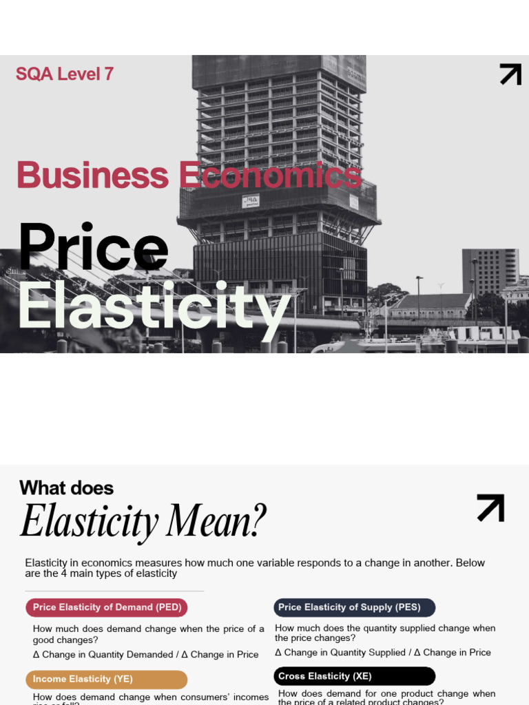 Understanding Elasticity in Business Economics | PDF | Elasticity ...